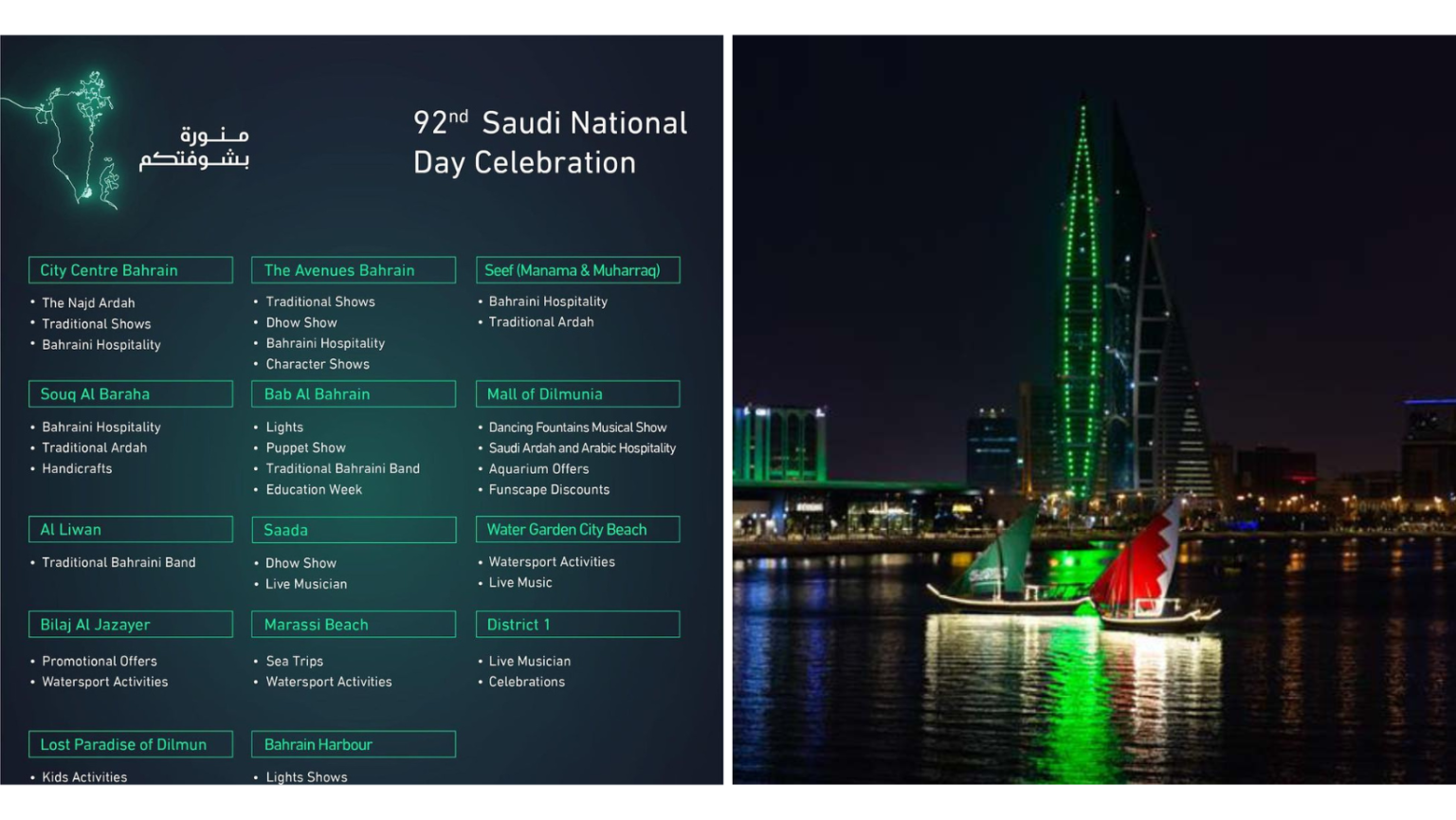 Bahrain Is Organizing a Super Fun Series of Events to Celebrate Saudi ...