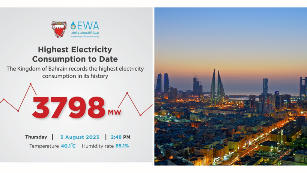 Bahrain Records the Highest Ever Electricity Consumption Rate Yesterday ...